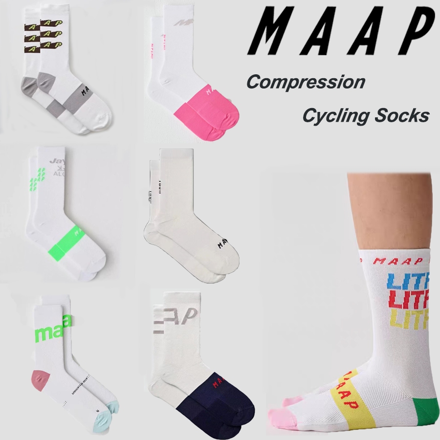 MAAP Cycling Socks for men premium Compression bicycle Sports medyas ...
