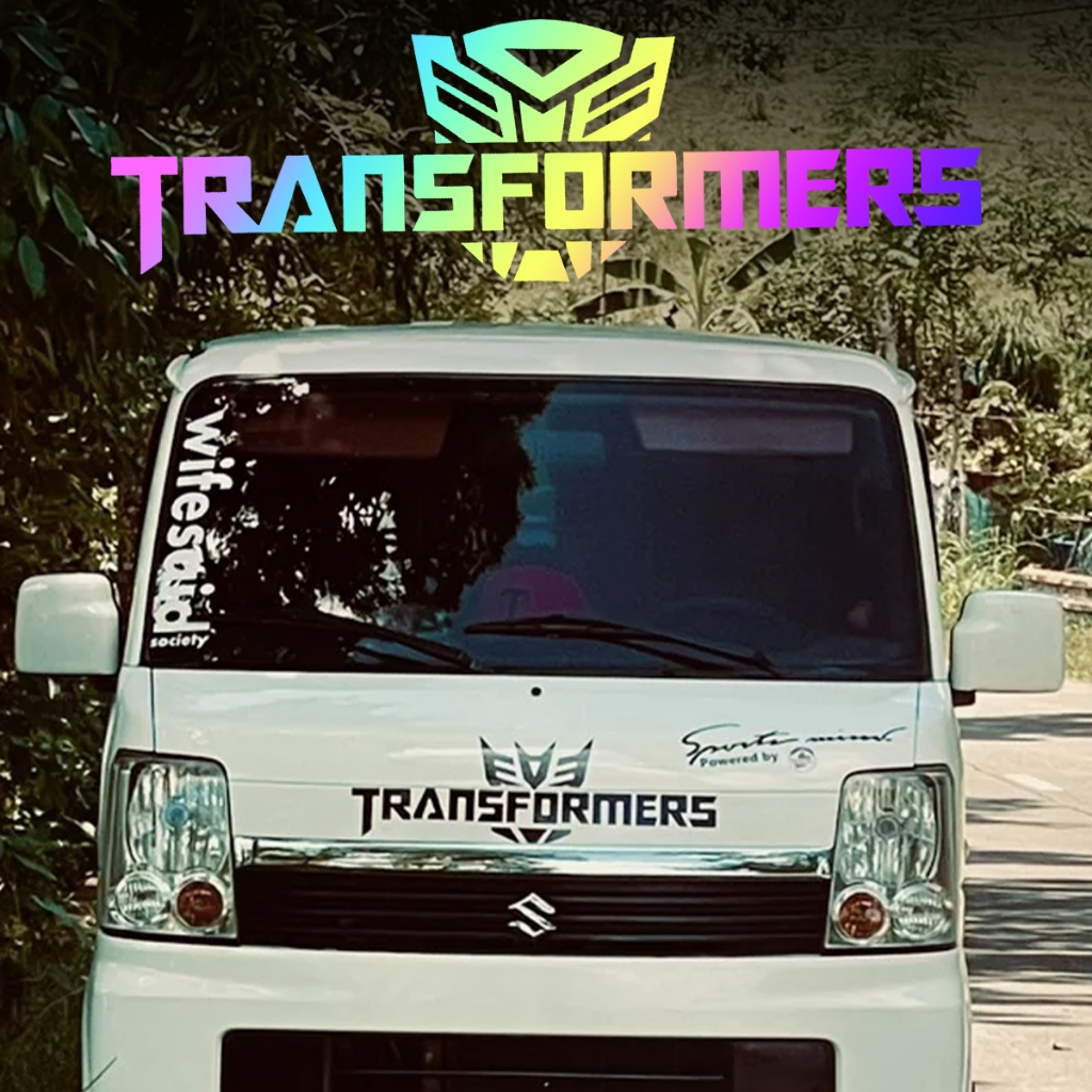 Hot Car Stickers Front Windshield Transformers English Alphabet Decal ...