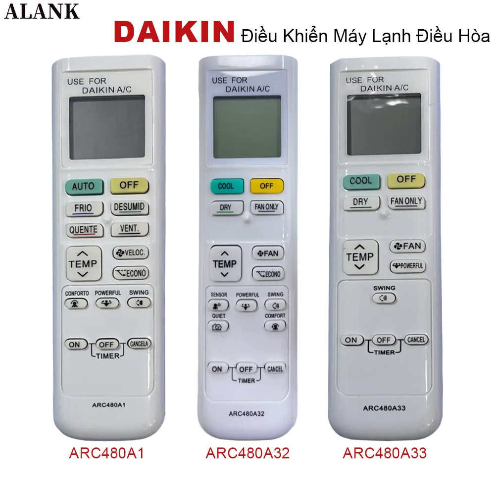 DAIKIN Air Conditioner Remote Control Suitable for Split Air ...