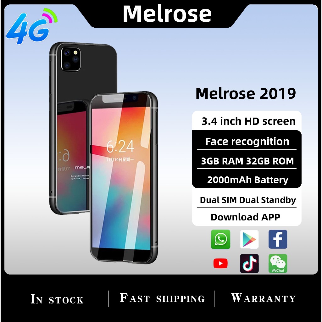 Melrose 2019 4G Smartphone 3GB RAM 32GB ROM 2000mAh Large Capacity ...