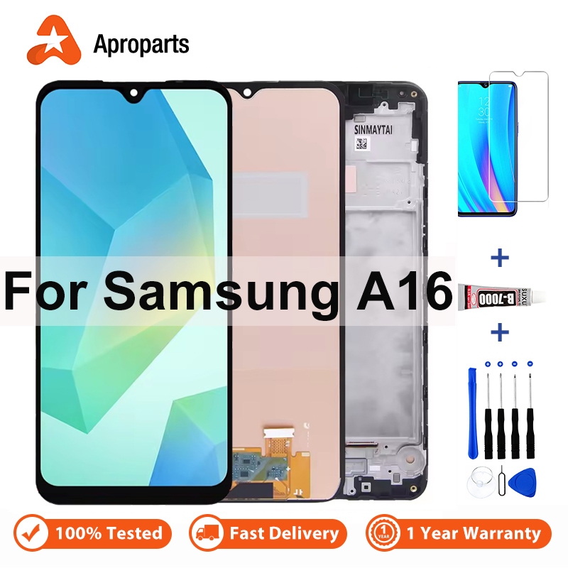 6.7“ Display For Samsung Galaxy A16 4G 5G A165 A166 SM-A165F A166B ...