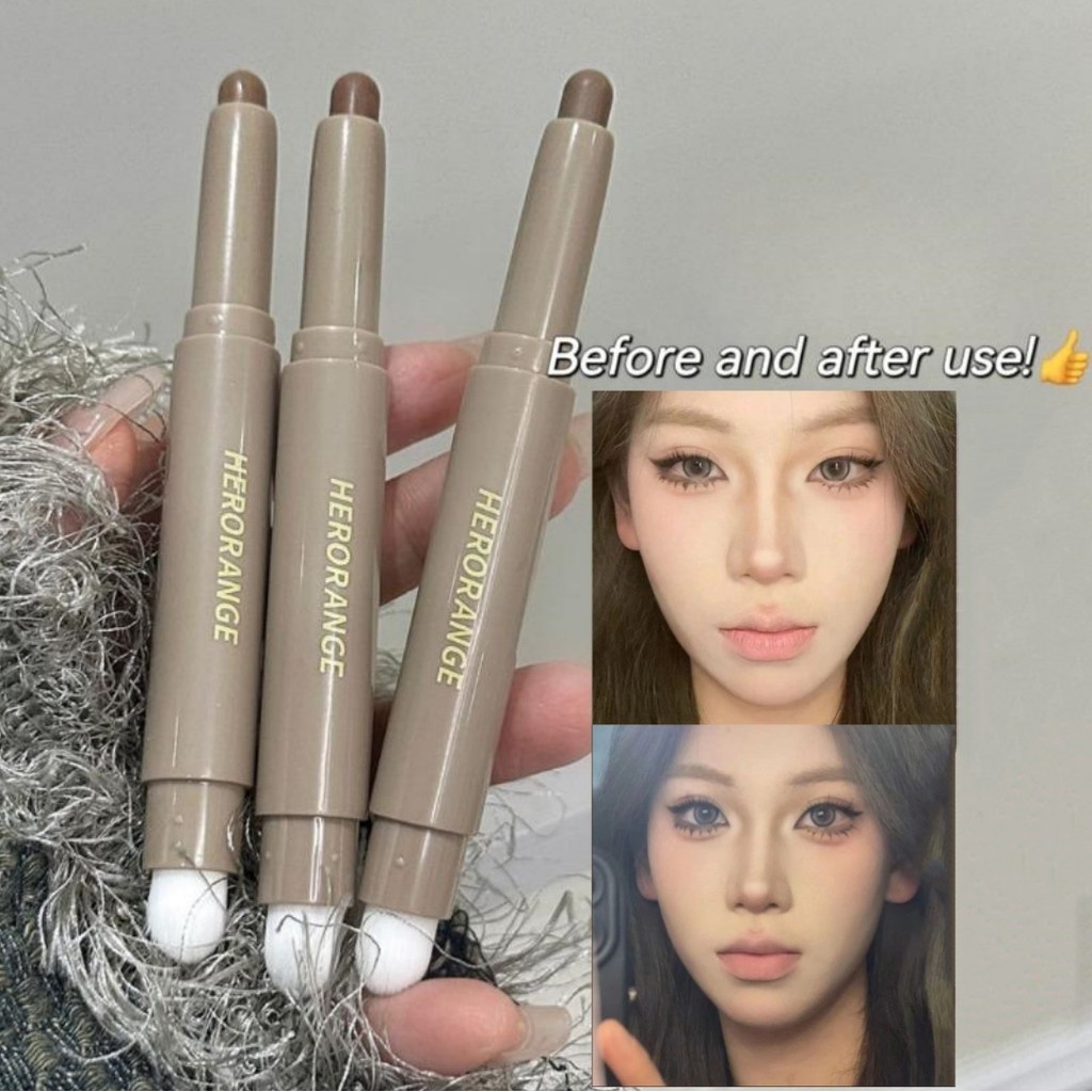 Double-ended Contouring Shadow Pen with Brush Natural 3D Nose Sculpture ...