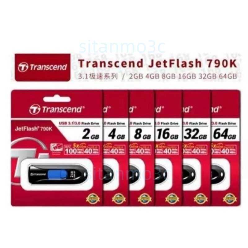 Transcend 790K USB flash drive 4GB 8GB 16GB 32GB 64GB 128GB sliding ...