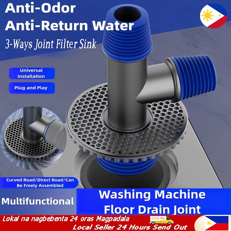 (Philippines Stock) Washing Machine Drain Kitchen Drainage Pipe 3-Ways ...