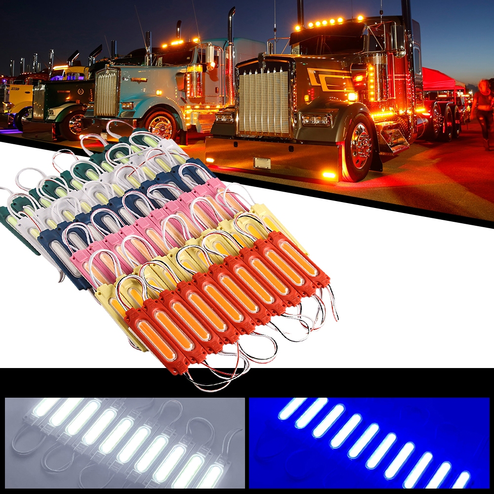20Pcs LED COB Module DC12V 24V Truck Side Marker Indicator Light For ...