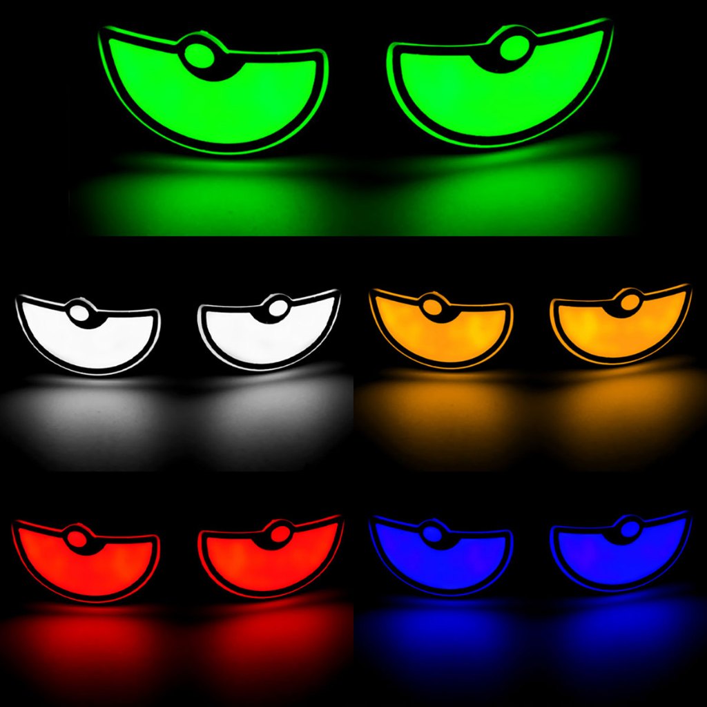 1set Motorcycle Monster Flash Light LED Demon Eye Headlight ...