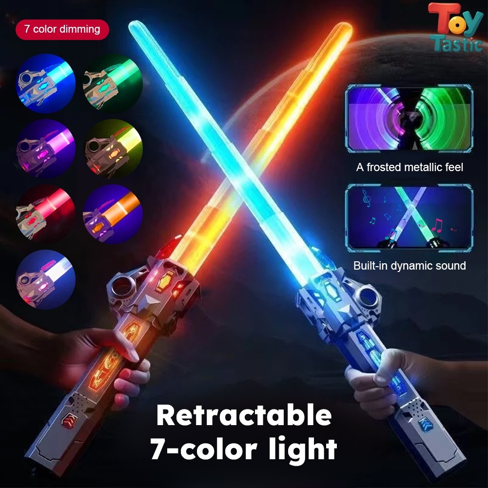 Star Wars Lightsaber Sound Effect Flash Stick Laser Double Sword Toy ...