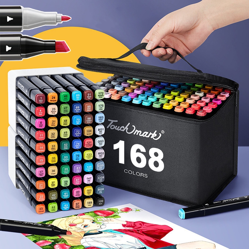 Marker Alcohol Marker Pen Coloring Set Highlighter Pen Color Marker Pen ...