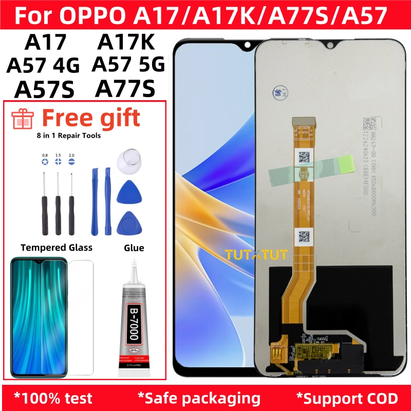 For OPPO A17 CPH2477 A17K CPH2471 A77S CPH2473 A57 4G 5G A57S LCD ...