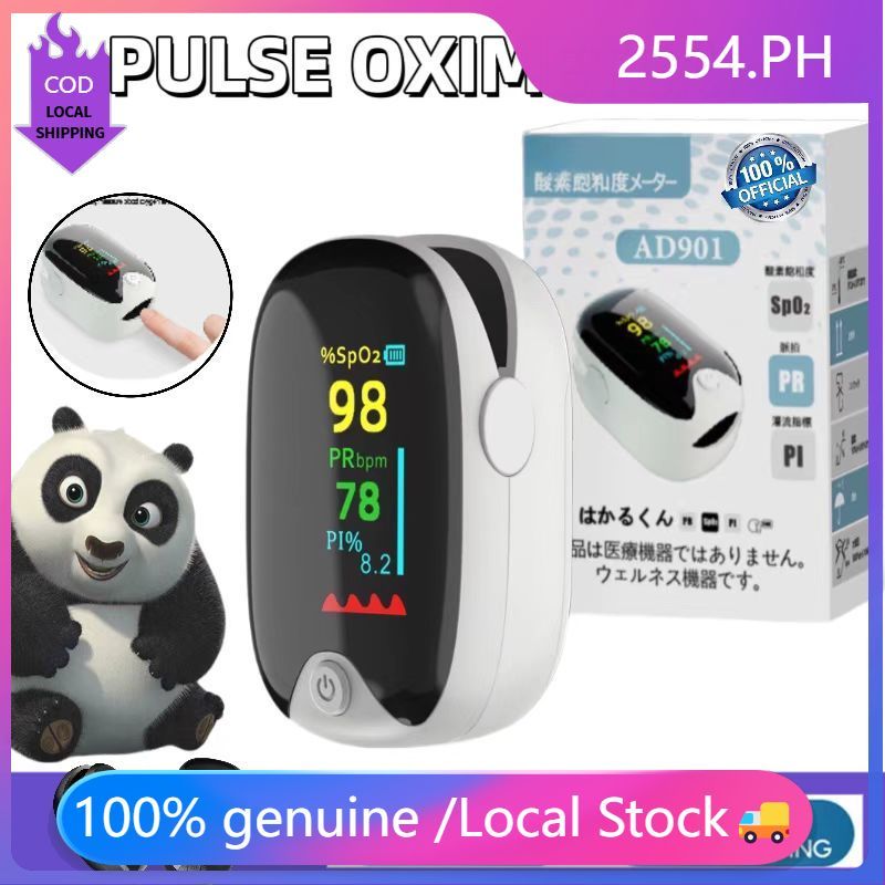Non-Invasive Finger Clip Oxygen Heart Rate Monitor Medical Portable ...
