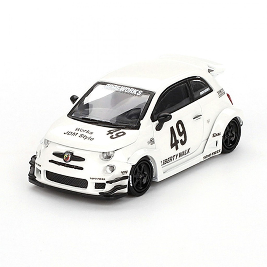 Mini GT MGT00809-L 809 1/64 LB-WORKS x Abas Works ABARTH 595 Gara White ...