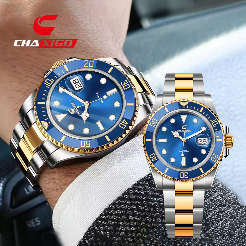 CHAXIGO Luxury Men's Watch Luminous Waterproof Diver's Watch Business ...