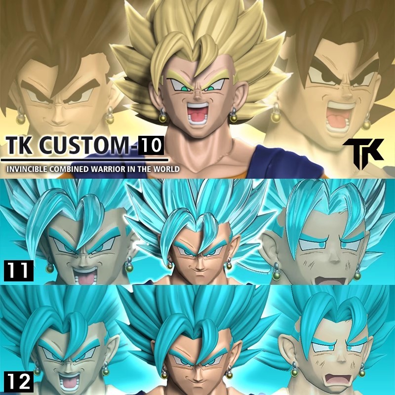 TK CUSTOM-07-09 Super Saiyan Blue Normal Dragon Ball Vegito Head ...