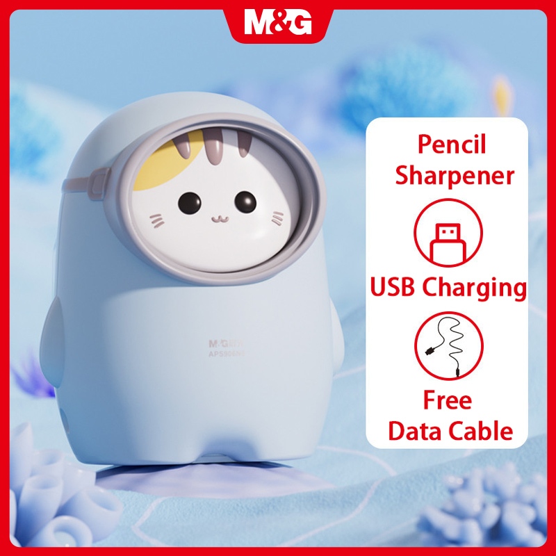 M&G Stationery Electric Pencil SharpenerPress Semi-Automatic Pencil ...