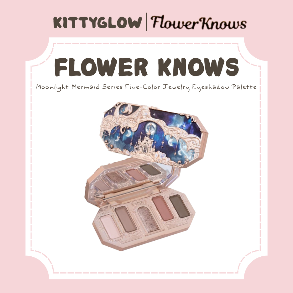 FLOWER KNOWS Moonlight Mermaid Series Five-Color Jewelry Eyeshadow ...