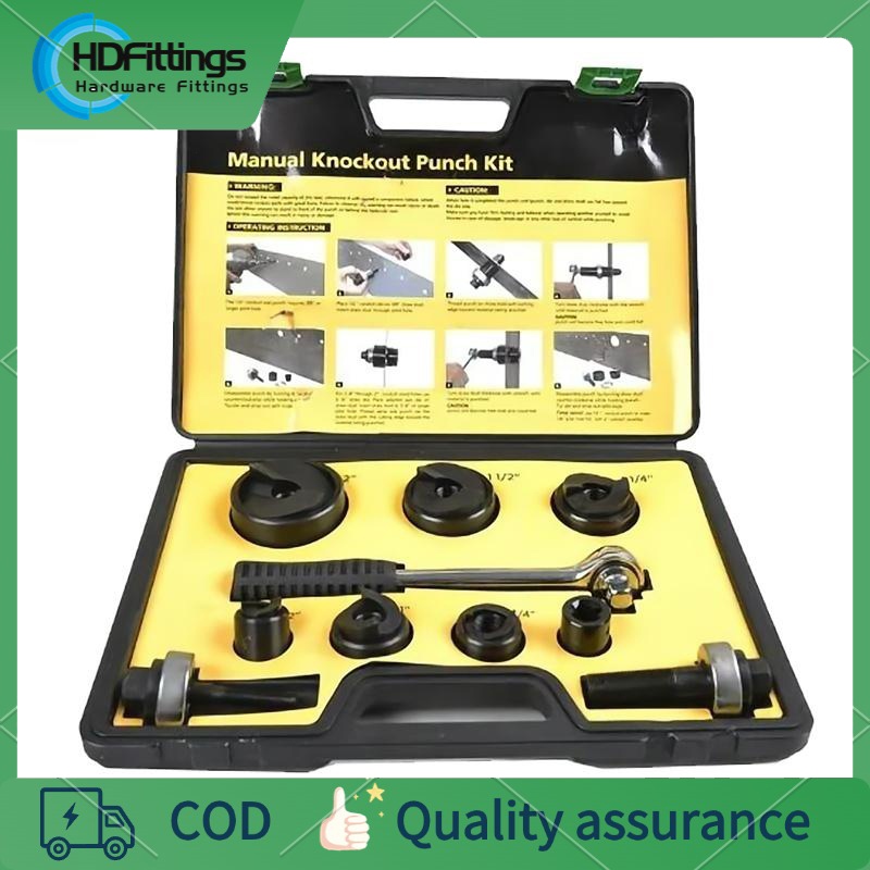 ZC CC-60 1/2" to 2" Manual Knock Out Punch Driver Kit Hole Tool ...