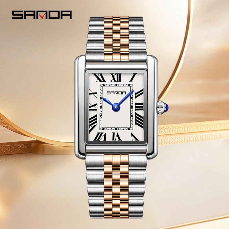SANDA 1108-9031-2 New Fashion Personality Business Luxury Ladies Charm Casual Quartz Watch ...