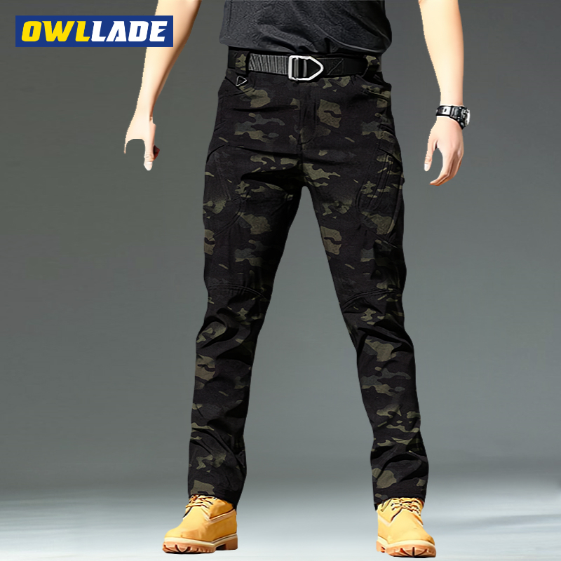 OWLLADE Tactical Cargo Pants for Men in Night Camo Ix9 A01 2T | Shopee Philippines