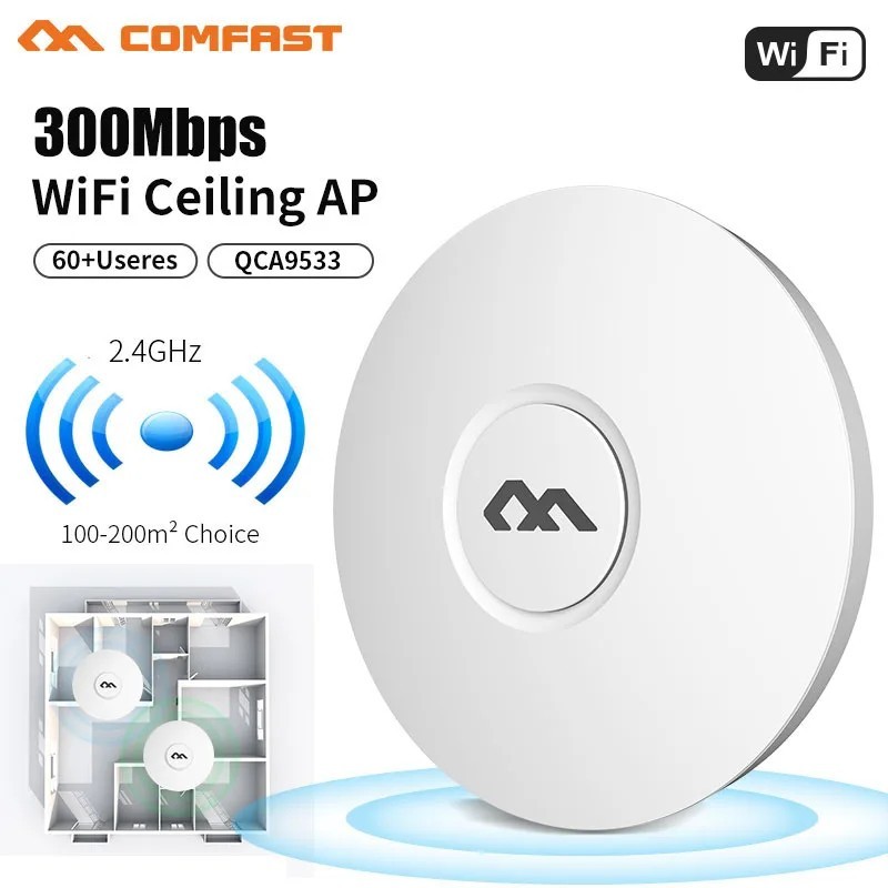 Comfast 300Mpbs High Power Wireless Wall-mounted Ceiling AP Support ...