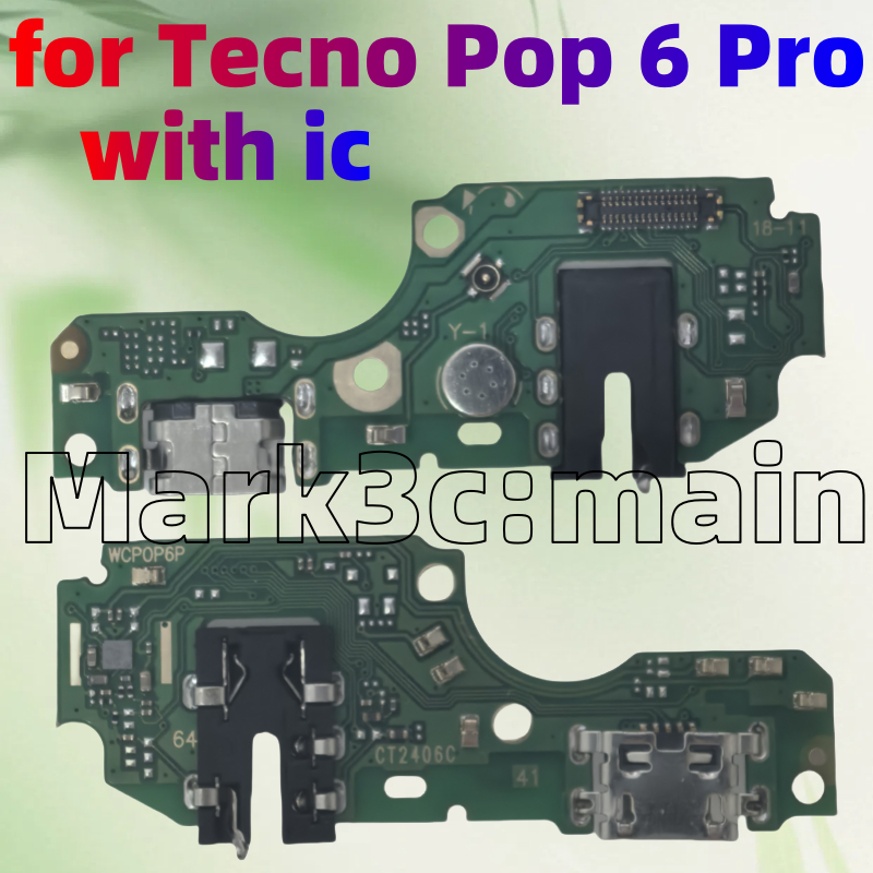 USB Charging charger port board for Tecno Pop 6 Pro BE8 Mainboard Flex ...