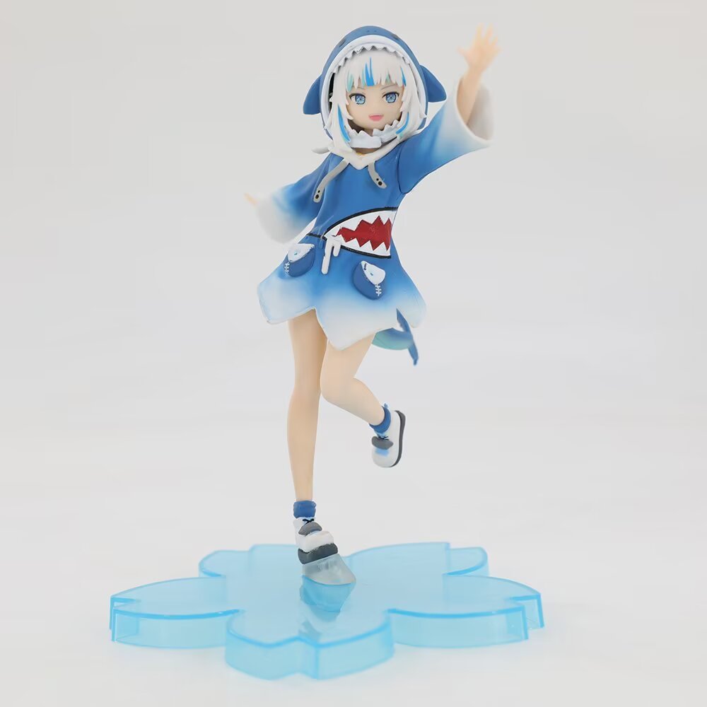 17cm Anime Virtual Anchor Gawr Gura Figure Blue Shark Costume Cos ...
