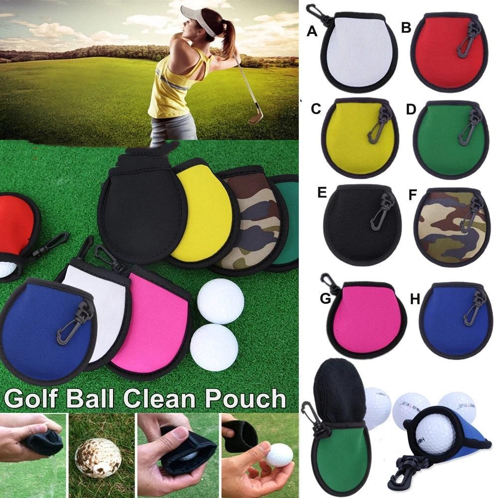 Portable Golf Ball Pocket Golf Ball Cleaner Pouch Golf Ball Washer Bag ...
