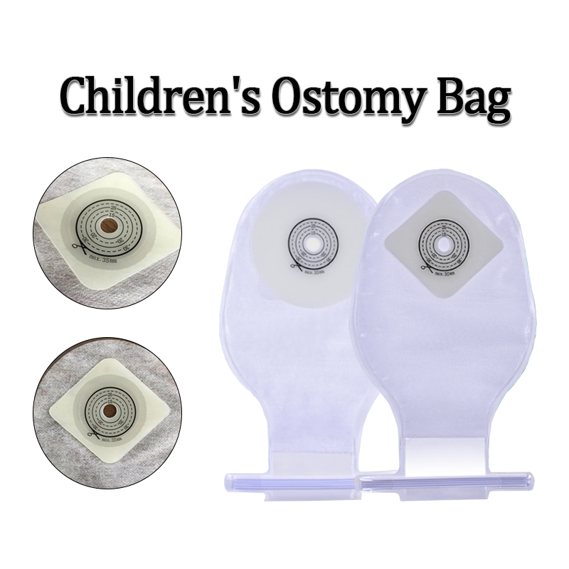 10Pcs One-Piece Children Ostomy Bags Drainable Pouches for Colostomy ...