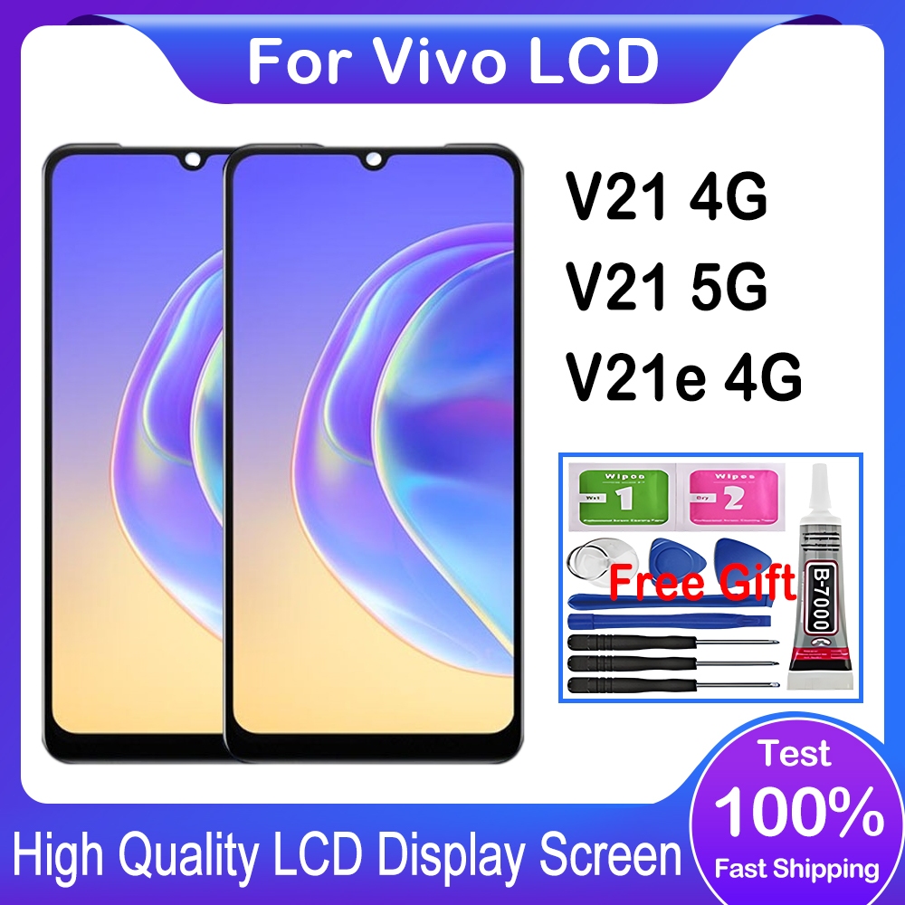 For AMOLED Vivo V21 4G V21 5G V21e 4G LCD Display Touch Screen Replacement | Shopee Philippines