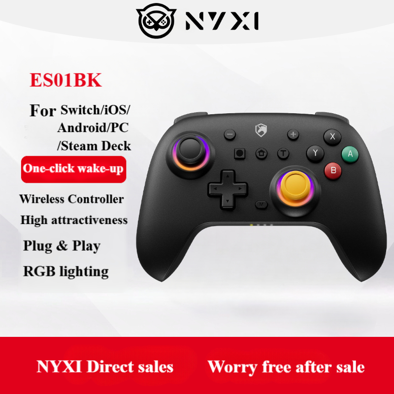 NYXI Wireless Pro Controller for Nintendo Switch/Lite/OLED – Gaming Controller with Hall Effect ...