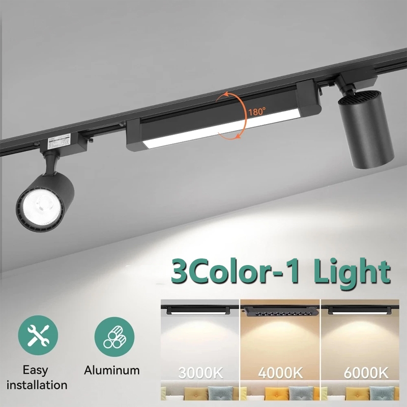 LED Track Light Track Ceiling Light Aluminum Linear Spot Ceiling Lamp ...
