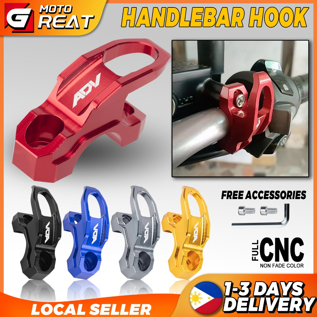 Motorcycle CNC Aluminum Alloy Hook Handlebar Storage Helmet Hook ...