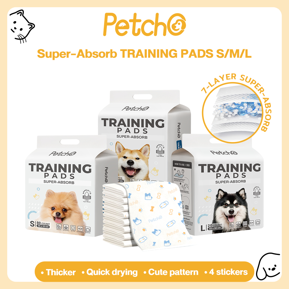 Petcho Thickened Dog Urine Pad Super Absorbent Dog Cat Urine Pad Absorb ...