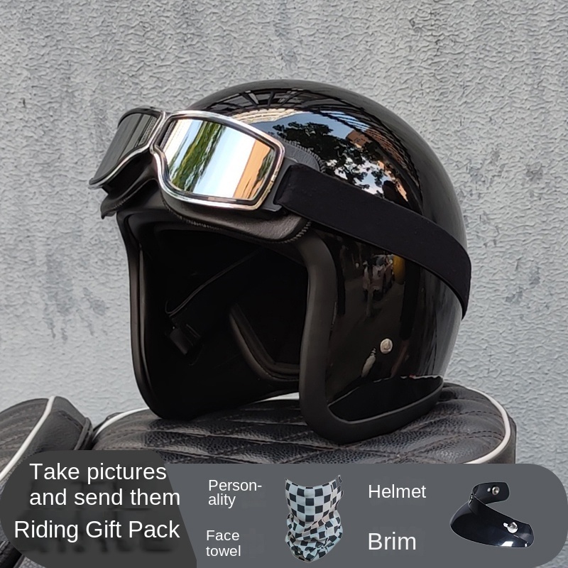 ORZ 500TX Helmet Japan 3/4 Open Face Helmet Harley Retro Helmet ...