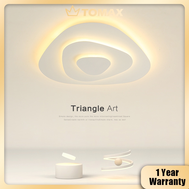 TOMAX Ultra-Thin LED Ceiling Lamp – Modern Nordic Geometric Design, 3 ...