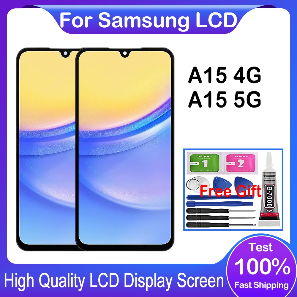 For Samsung Galaxy A15 4G 5G LCD Display Touch Screen With Frame ...