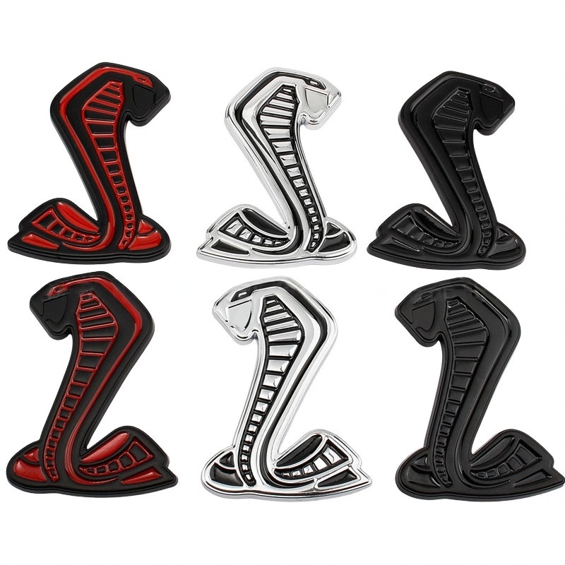 Ford Mustang Rear Badge, Cobra Car Emblem, GT350/GT500 New 3D High ...