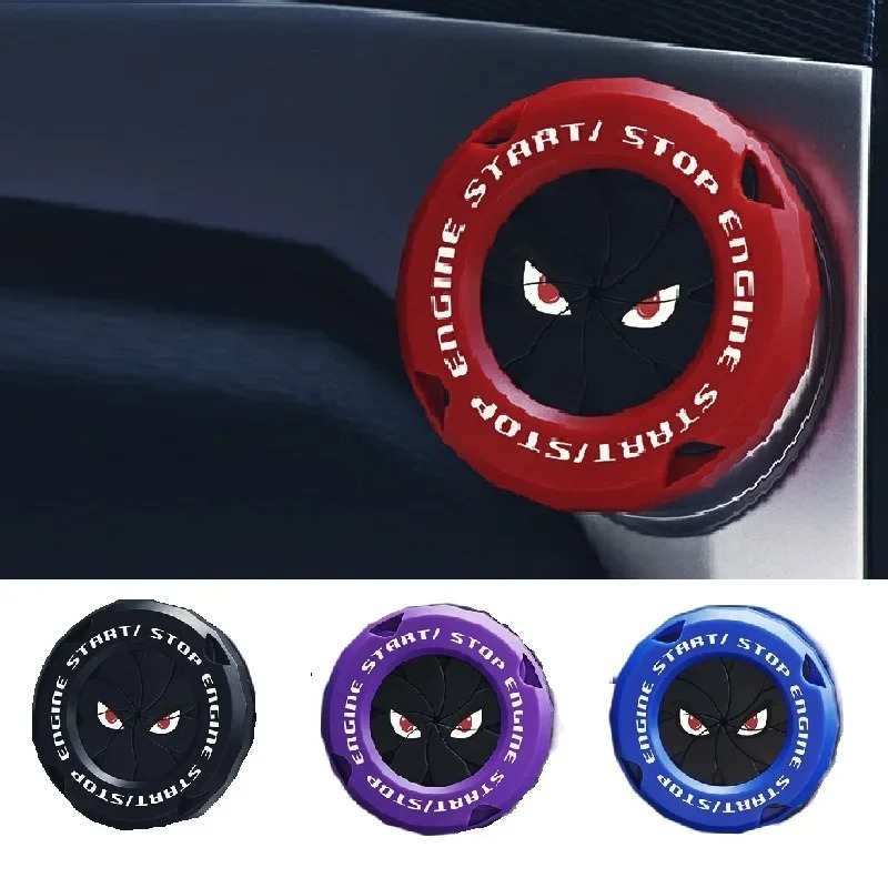 Car Engine Ignition Push Start Button Cover Car,Ignition Switch Cover ...