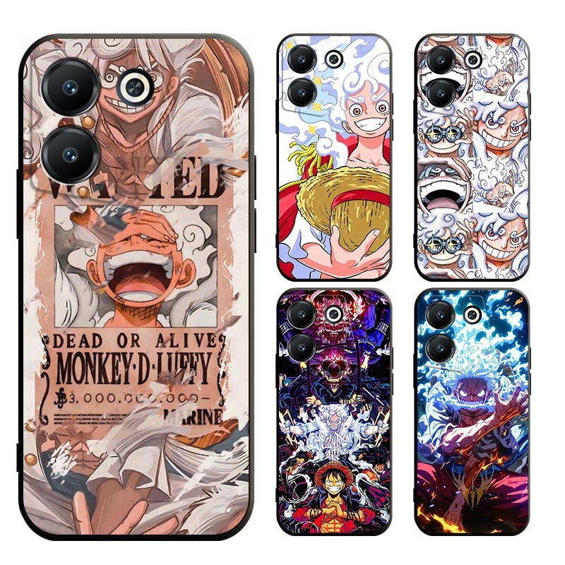 TECNO Spark 30C 30 Pro 30 4G Spark Go 20 Pro 20C 20 POP 6 One Piece Luffy 5th gear Casing Soft ...