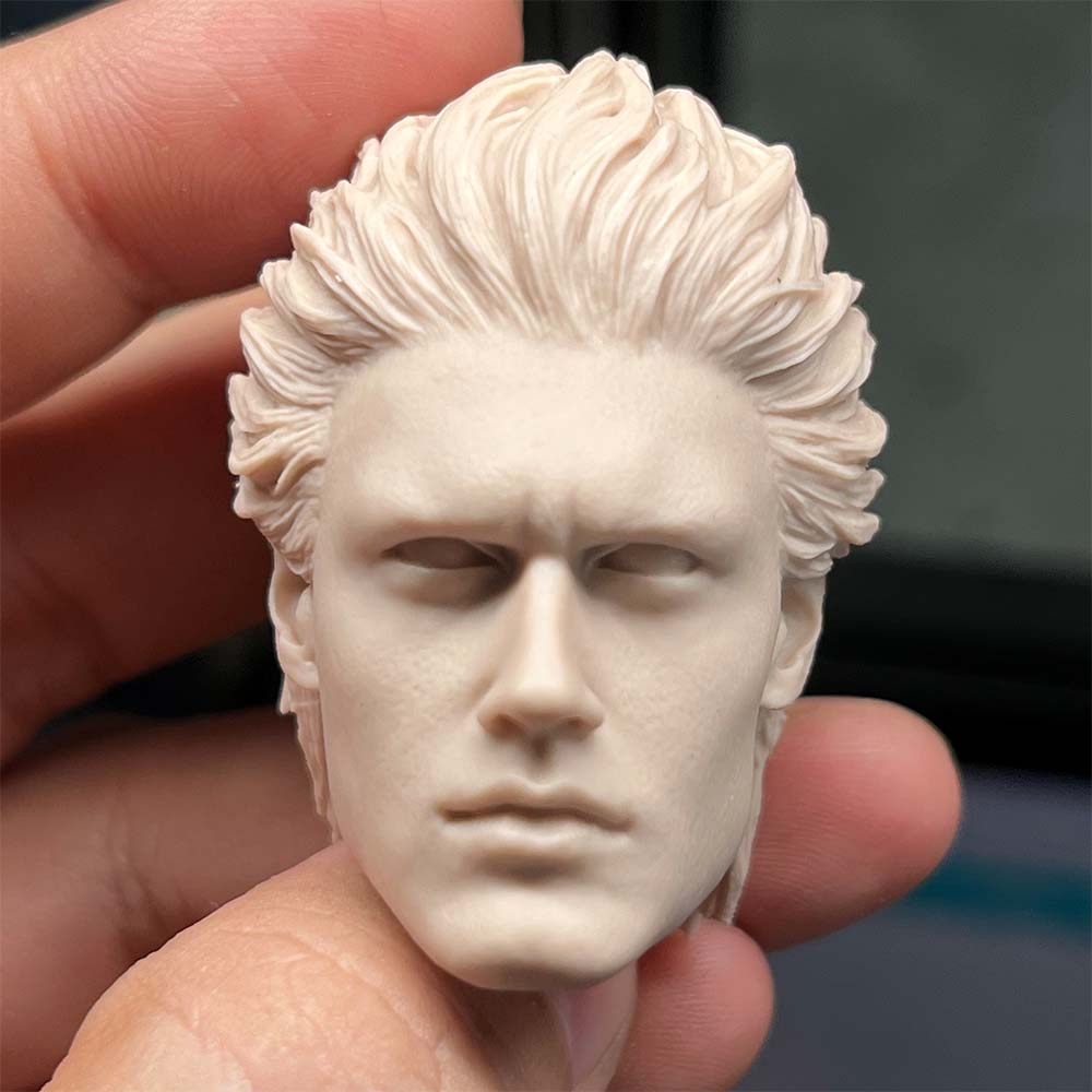 Unpainted 1/6 Scale Devil May Cry Vergil Head Sculpt Model Fit For 12 ...