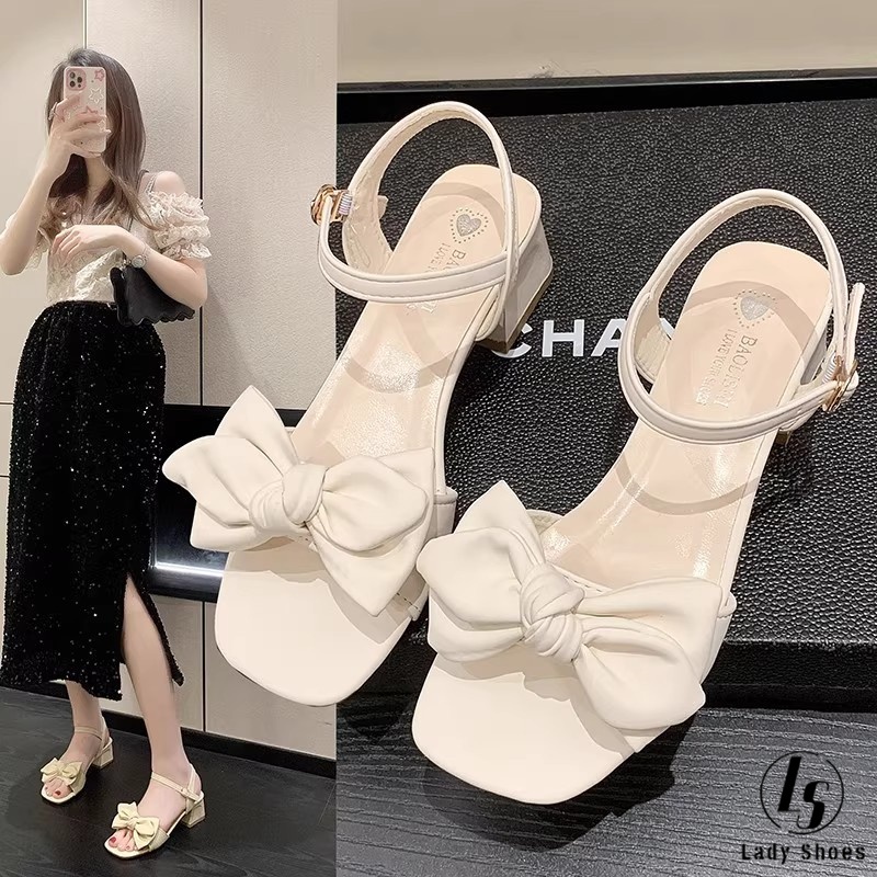 [LS] 2 inches Korea Elegant Sandals with Heels for Women | Shopee ...