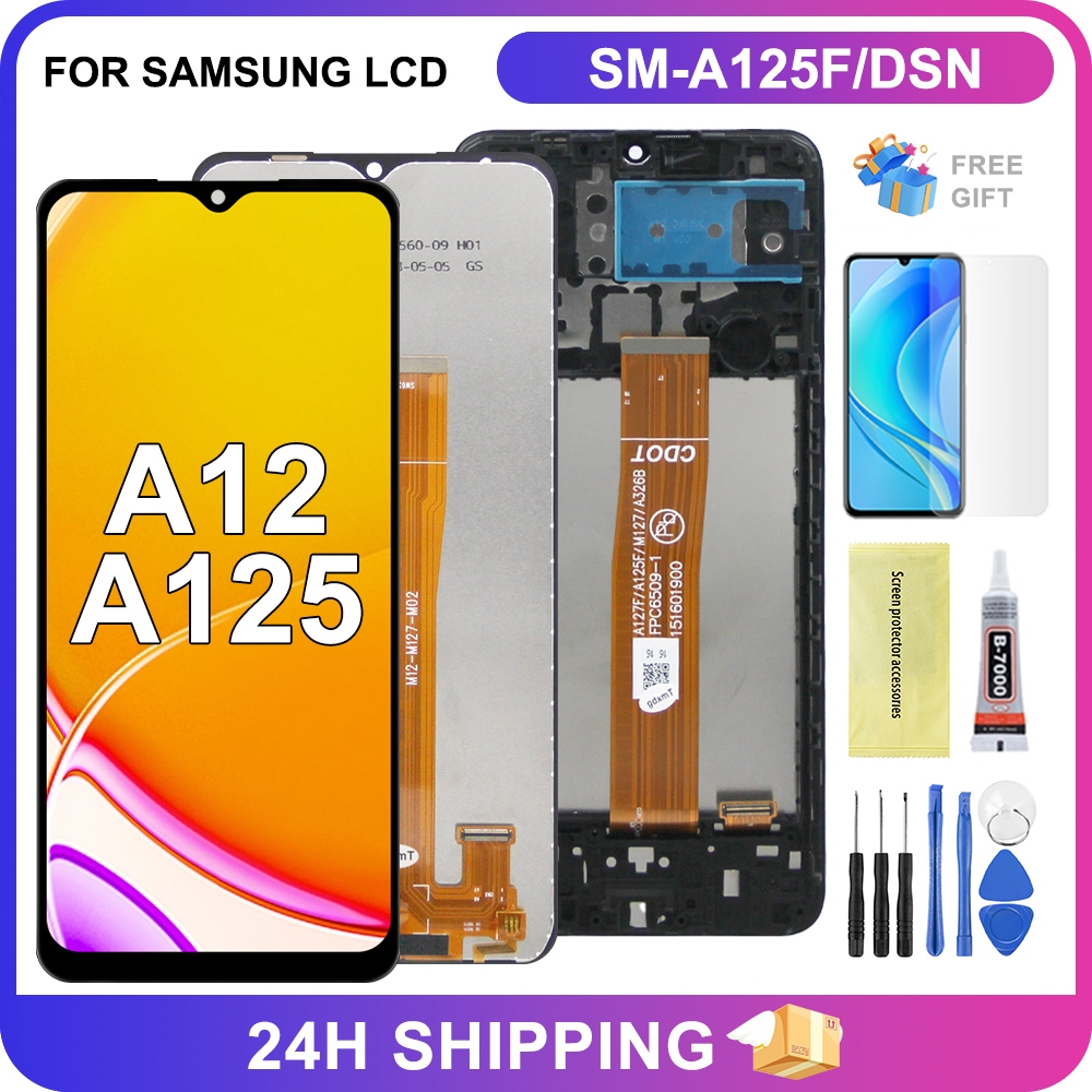 LCD For Samsung A12 A125 LCD Display Touch Screen Digitizer Replacement ...