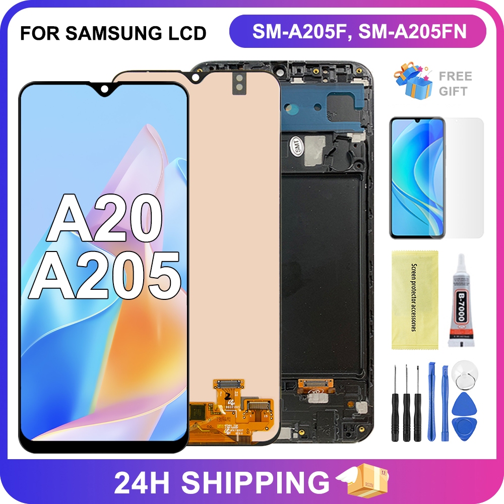 LCD For Samsung A20 LCD A205 A205F A205M LCD Display Touch Screen ...