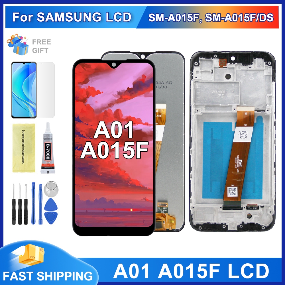 IPS LCD with Frame For Samsung A01 A015F LCD IPS Display Touch Screen ...