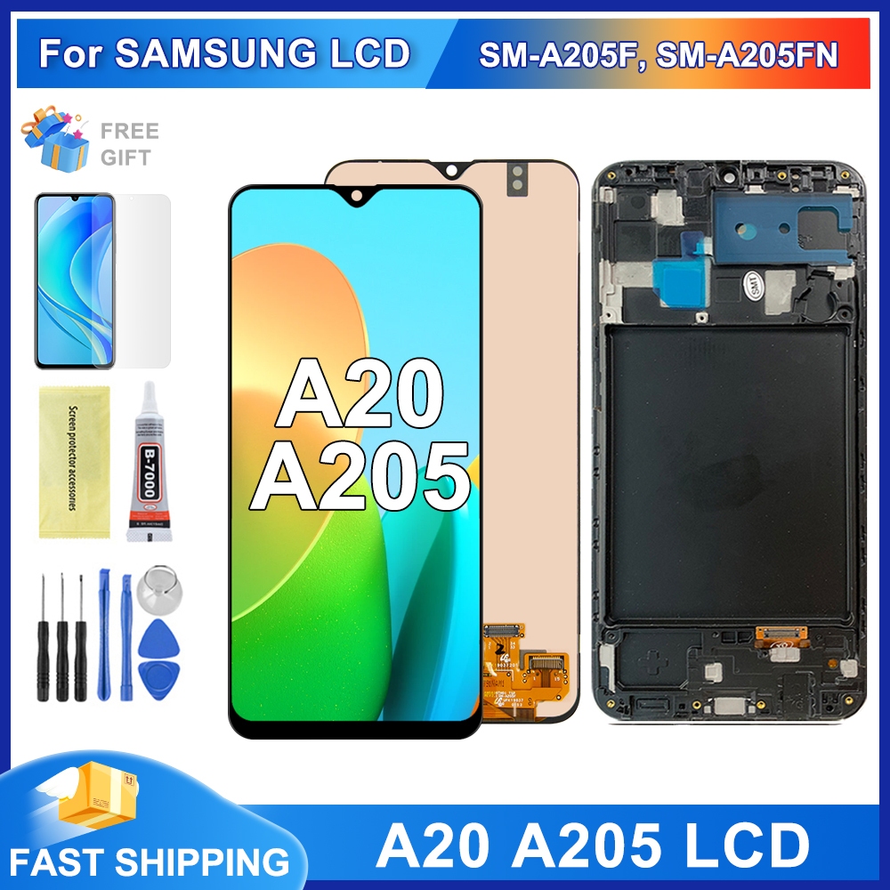 IPS LCD For Samsung Galaxy A20 A205 A205F A205M LCD Display Touch ...