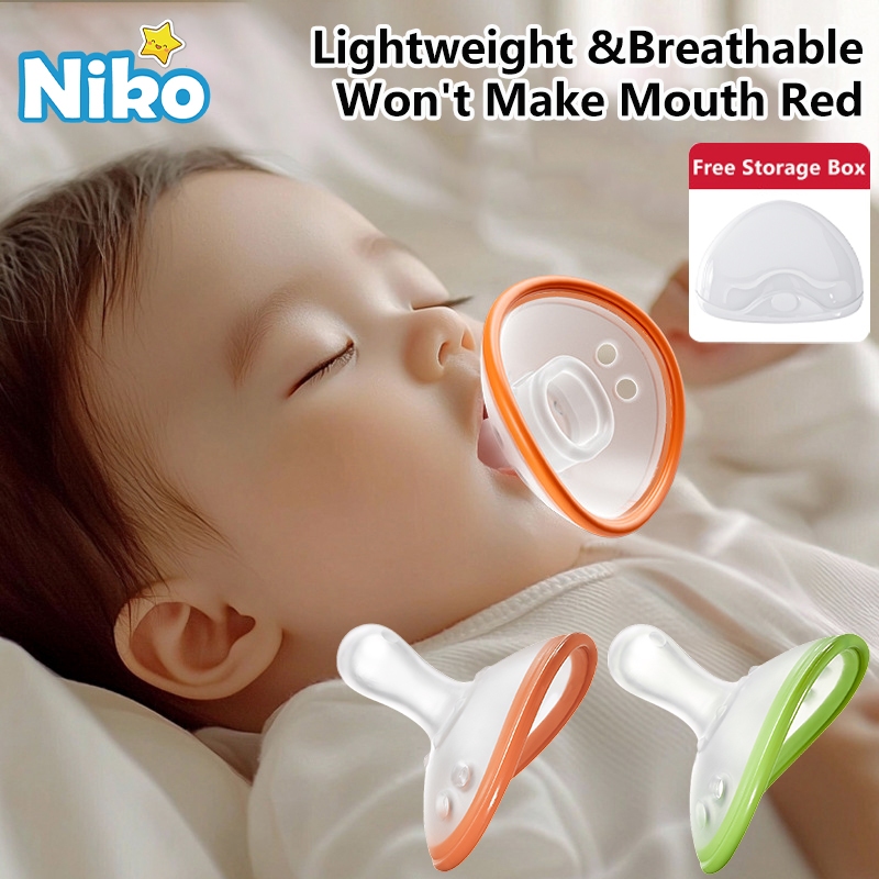 NIKO Baby Pacifier With Holder and Cover Breathable Lightweight BPA ...