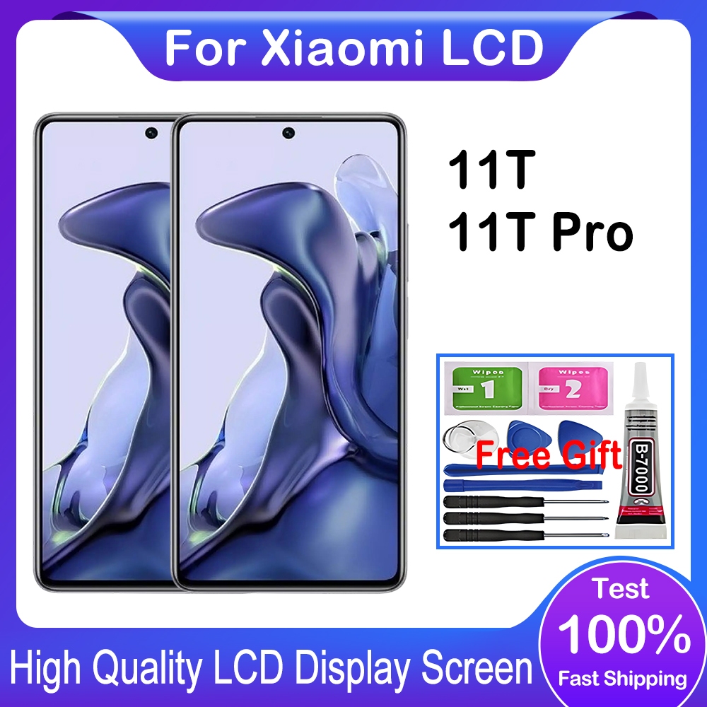 For AMOLED Xiaomi Mi 11T 11T Pro LCD Display Touch Screen With Frame ...