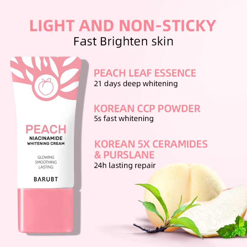 BARUBT PEACH NIACINAMIDE WHITENING CREAM Hydrating Brightening ...