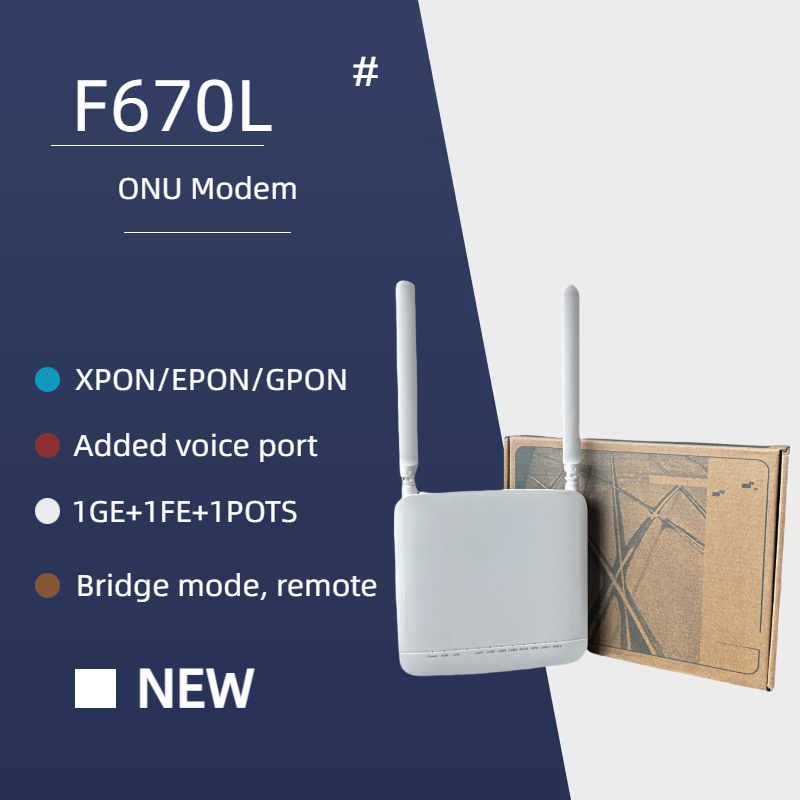 Dual Band 5G F670L ONT/ONU APC/UPC EPON/GPON/XPON English Firmware 4GE ...