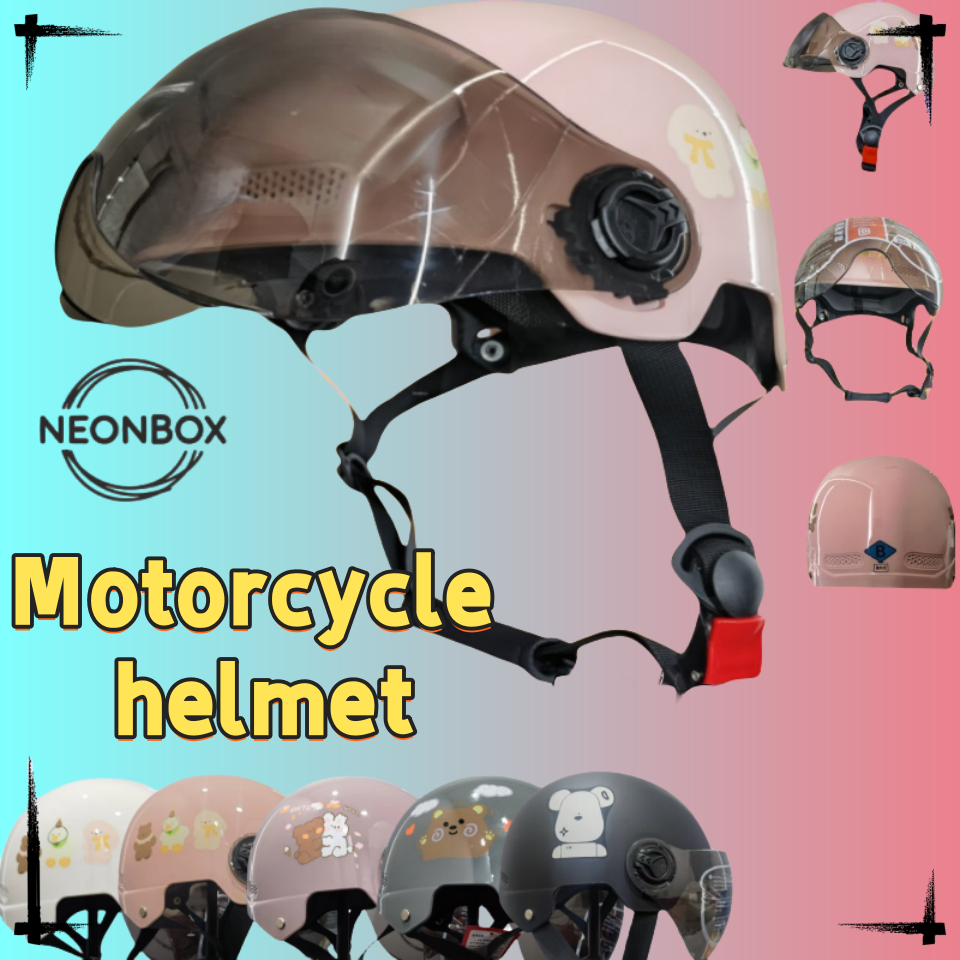 PH CUTE RIDER! 5-Color Cartoon Helmet - Smoked Sunshield & ICC Sticker ...