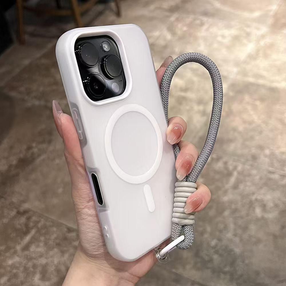 With Lanyard Case 2 in 1 Jelly series Matte Soft Skin Texture Silicone ...
